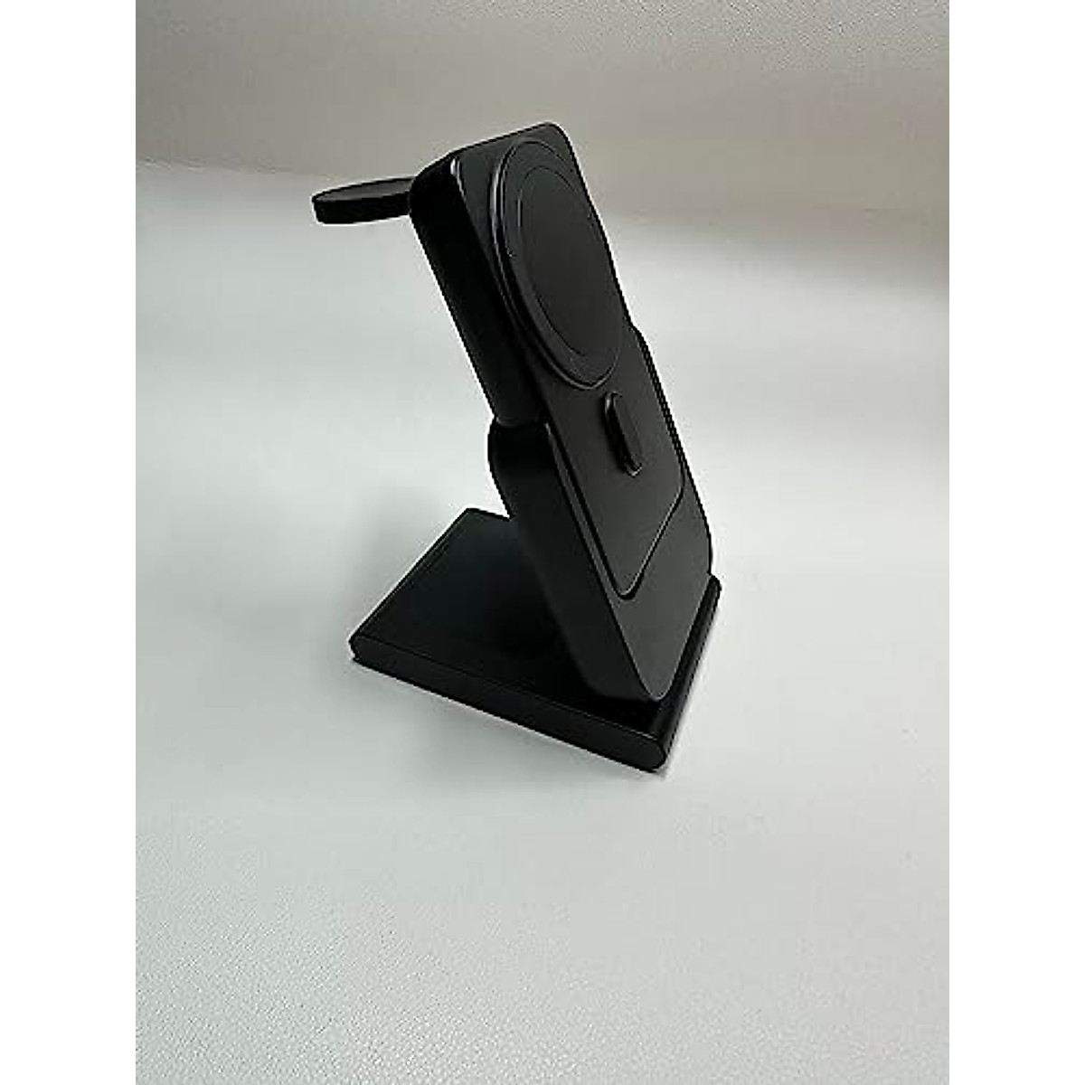 Wireless Charging Station for Apple MagSafe Charger, 3 in 1 MagSafe Charger Stand for iPhone 15 Pro Max/14/13/12, Air Pods, iWatch, Portable 5000mAh Power Bank Battery Pack (Black)