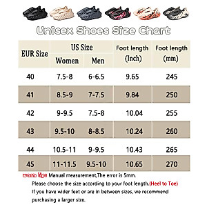 Foam Runner Hollow Walking Sneakers for Women Men Casual Cloud Slides Soft Non-Slip Water Shoes Outdoor Beach Pillow Sandals(Grey-11-11.5 Women/9.5-10 Men)