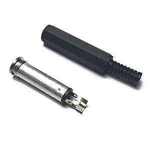 CESS 1/4 Inch TS Female Jack Cable Connector- 6.35mm Mono Jack for Guitar & Microphone (4 Pack)