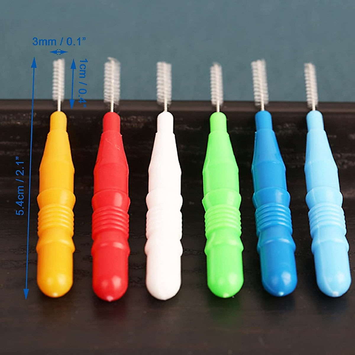 Interdental Brushes, Dental Tooth Flossing Head, Toothpicks Dental Floss Stick Teeth Braces Brush Tooth Cleaning Tools 42 Pcs