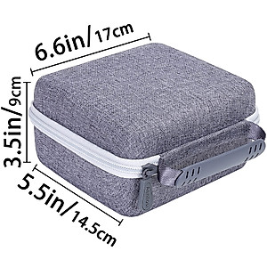 Aenllosi Hard Storage Case Compatible with Makeid E1 Label Maker and 12PCS Label Printer Tape Rolls and USB Charging Cable,Portable Label Machine Holder(Case Only)