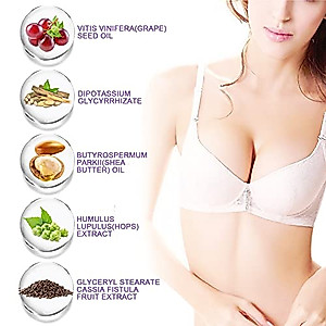 Breast Enhancement Cream, Breast Enhancer Cream - Breast Growth Cream to Lift, Firm, Tighten Breast for Breast Growth & Breast Enlargement Lotion Cream, Fits for Sensitive and All Skin Type - 60g