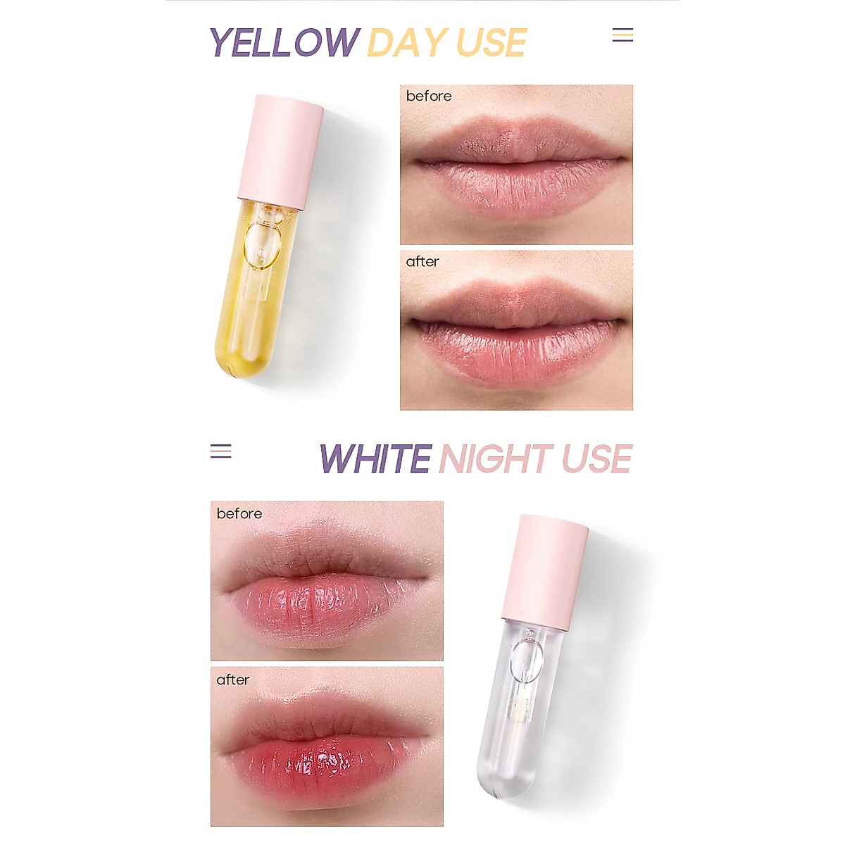 alkcam Lip Plumping, Natural Plumping And Lip Care Serum, Plumping Lip Enhancer, Lip Mask, Beautiful Plumping, Moisturizing And Reducing Fine Lines, Day And Night (A) (Upgraded style)