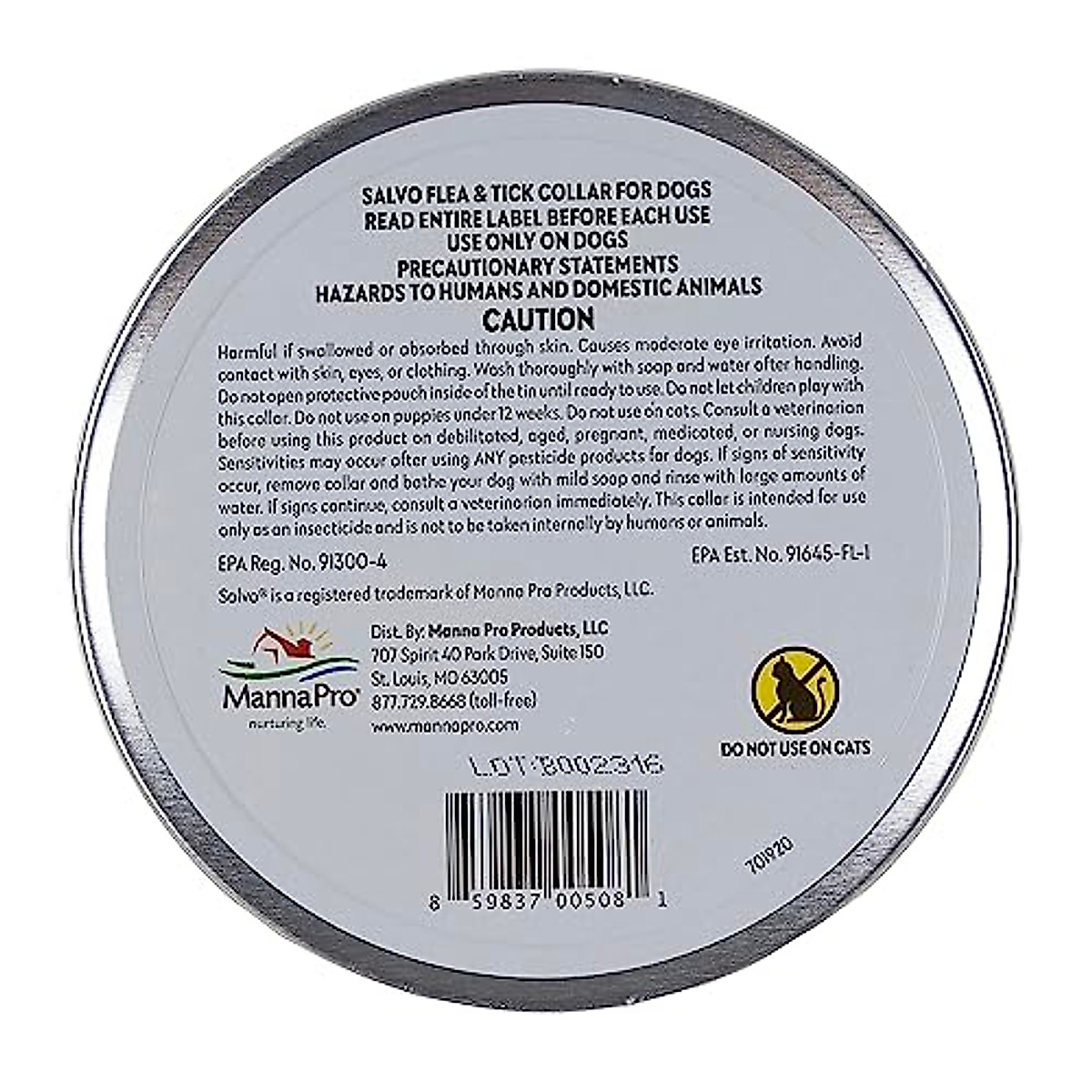 SALVO Flea and Tick Collar for Dogs - Pack of 2 for 12 Months of Protection - Flea and Tick Prevention for Dogs (Large)