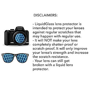 Liquid Glass Lens Protector Scratch Resistant Coating for All Camera Lenses Smartphone Cameras Eyeglasses and Sunglasses - Universal