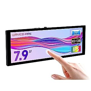 waveshare 7.9inch Capacitive Touch Display Compatible with Raspberry Pi 5/4B/3B+/3A+/CM3/3+/4 400×1280 Resolution IPS DSI Interface