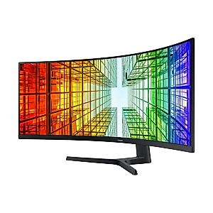Samsung LS49A950UIUXEN 49 Inch Ultra Wide Curved Monitor, QHD Dual, 1800R, USB Type-C and LAN Port
