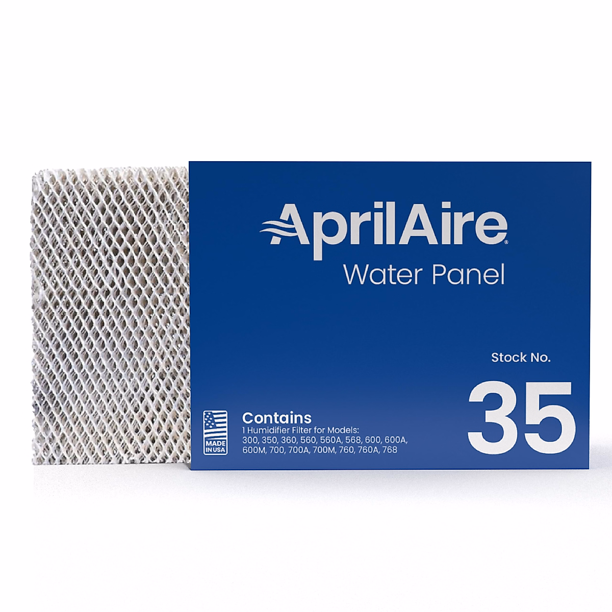 Aprilaire 35 Water Panel Humidifier Filter Replacement for Aprilaire Whole House Humidifier Models 350, 360, 560, 560A, 568, 600, 600A, 600M, 700, 700A, 700M, 760, 760A, 768 (Pack of 2)