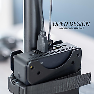 VIVO Adjustable Thin Client Mini PC Mount Bracket, CPU VESA Under Desk and Monitor Arm Computer Holder, Black, MOUNT-PC05C