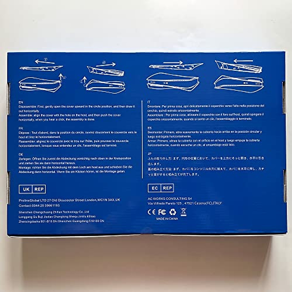 Faceplate for PS5 with Cooling Vent Face Plate Console Cover for Disc Edition DOBEWINGDELOU Replacement Side Plate Shell Accessories Hard Shockproof Anti-Scratch Dustproof ABS Case Black