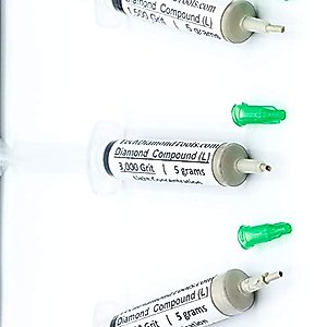 TechDiamondTools Kit of 3 Diamond Glass Polishing Compound Polishing Paste 1500 3000 8000 Grit 10 Grams Each for Glass Windshield Scratch Remover with 10% of Diamond Powder USA Made