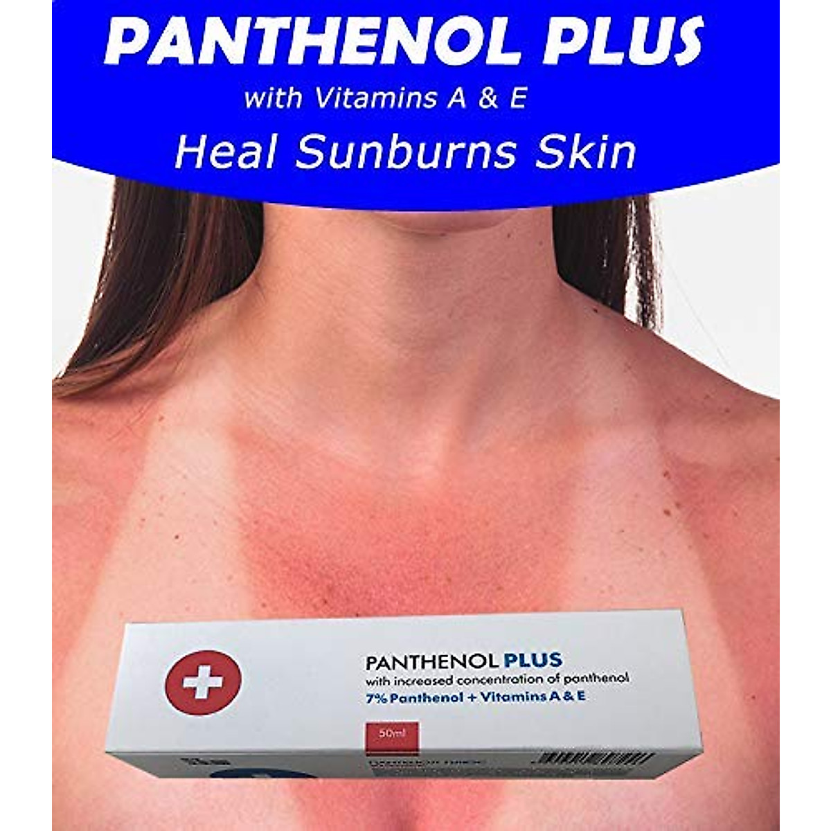 Panthenol Plus - Cream for Skin care and Sun burn - A moisturizing and nourishing cream for irritated and Dry Skin