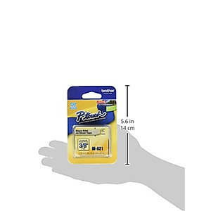 Brother M-921 Black Print on Silver 3/8-Inch M Tape