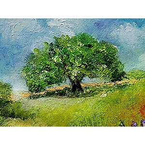 (SOLD) By the Lone Oak - landscape by internationally renown painter Yary Dluhos.
