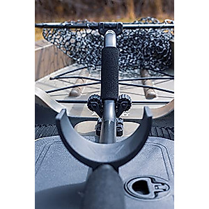 YakAttack Kayak Folding Leverage Landing Net, 12" x 20" Hoop with Foam Extension