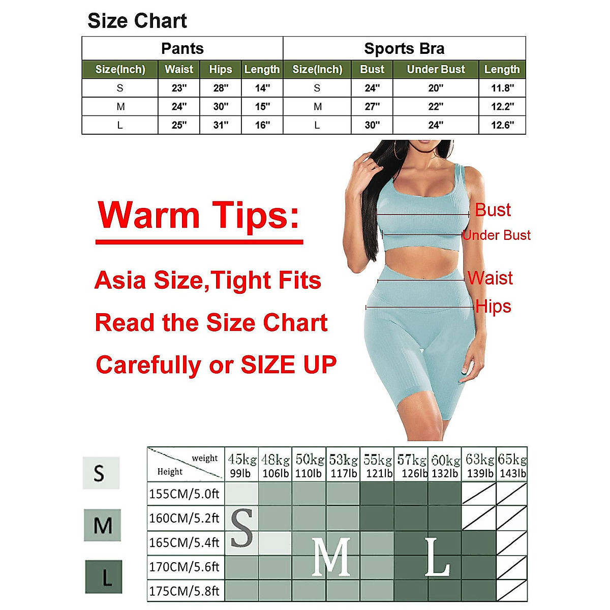 SUPJADE Buscando Ribbed Workout Outfits Sets for Women 2 Piece Seamless High Waist Athletic Leggings +Bras Yoga Outfits Two Piece (Light Purple, Large)