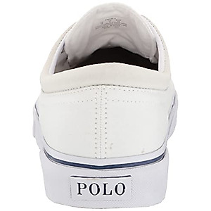 POLO RALPH LAUREN Men's Faxon X Sneaker, White/Newport Navy Pp, 11 M US