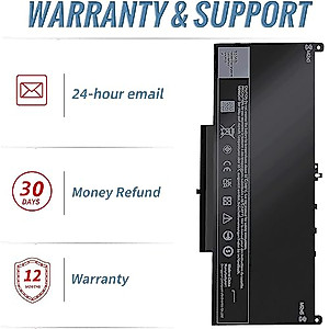 JGTM J60J5 Laptop Battery for Dell Latitude E7470 E7270 Compatible with Battery Type 7.6V 55Wh 7200mAh 4-Cell P61G001 P26G001 0J60J5 0MC34Y MC34Y R1V85 GG4FM 0GG4FM WYWJ2 1W2Y2 242WD R97YT NJJ2H