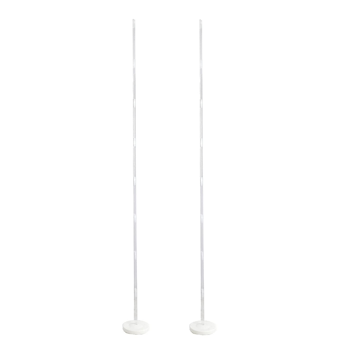 TABLECLOTHSFACTORY Set of 2 8 Ft Balloon Columns Balloon Stand Kit For Wedding Party Decoration