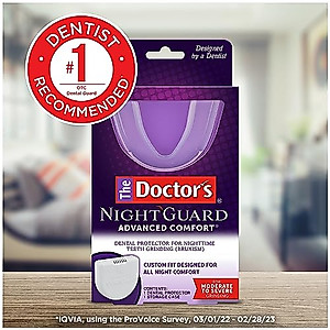The Doctor's NightGuard, Mouth Guard for Grinding Teeth, Dental Guard for Bruxism, Night Guard for Teeth, 1 Pack