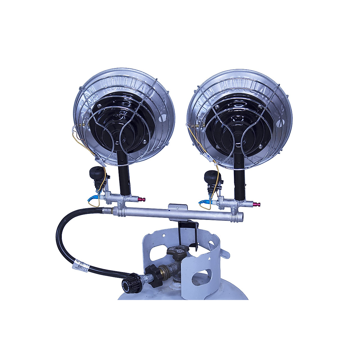 K Tool International 77782; Portable Propane Tank Top Double Heater, 15-30,000 BTU Output is Perfect for Tailgating, Camping, Hunting and Powerful Enough to Heat any Garage, Shop or Off Grid Homestead