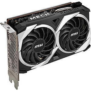 MSI Gaming AMD Radeon RX 6500 XT 64-bit 4GB GDDR6 DP/HDMI PCIe 4 Torx Twin Fans FreeSync DirectX 12 VR Ready OC Graphics Card (RX 6500 XT MECH 2X 4G OC)