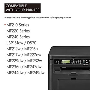 1PK Black Cartridge 137 Toner Cartridge Replacement for Canon 137 imageCLASS MF240 MF247 MF232w MF217w MF212w MF220 MF240 LBP151dw MF249dw MF236n MF212w Printers Toner.