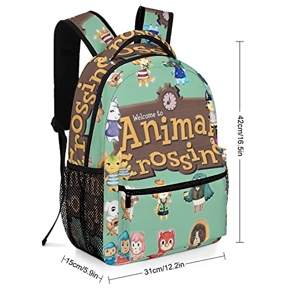 Rwillppycfei Women Backpack Animal Cute Crossing Backpack Large Storage Shoulder Backpack Perfect Casual Daypack Classical Basic Business Computer Bag