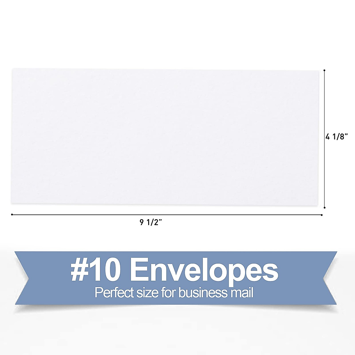 #10 Security Self-Seal Envelopes, PANDRI Windowless Business Mailing Envelopes, Security Tint Pattern for Secure Mailing, Invoices and Statements, Size 4-1/8 x 9-1/2 Inch - 24 LB - 500 Count