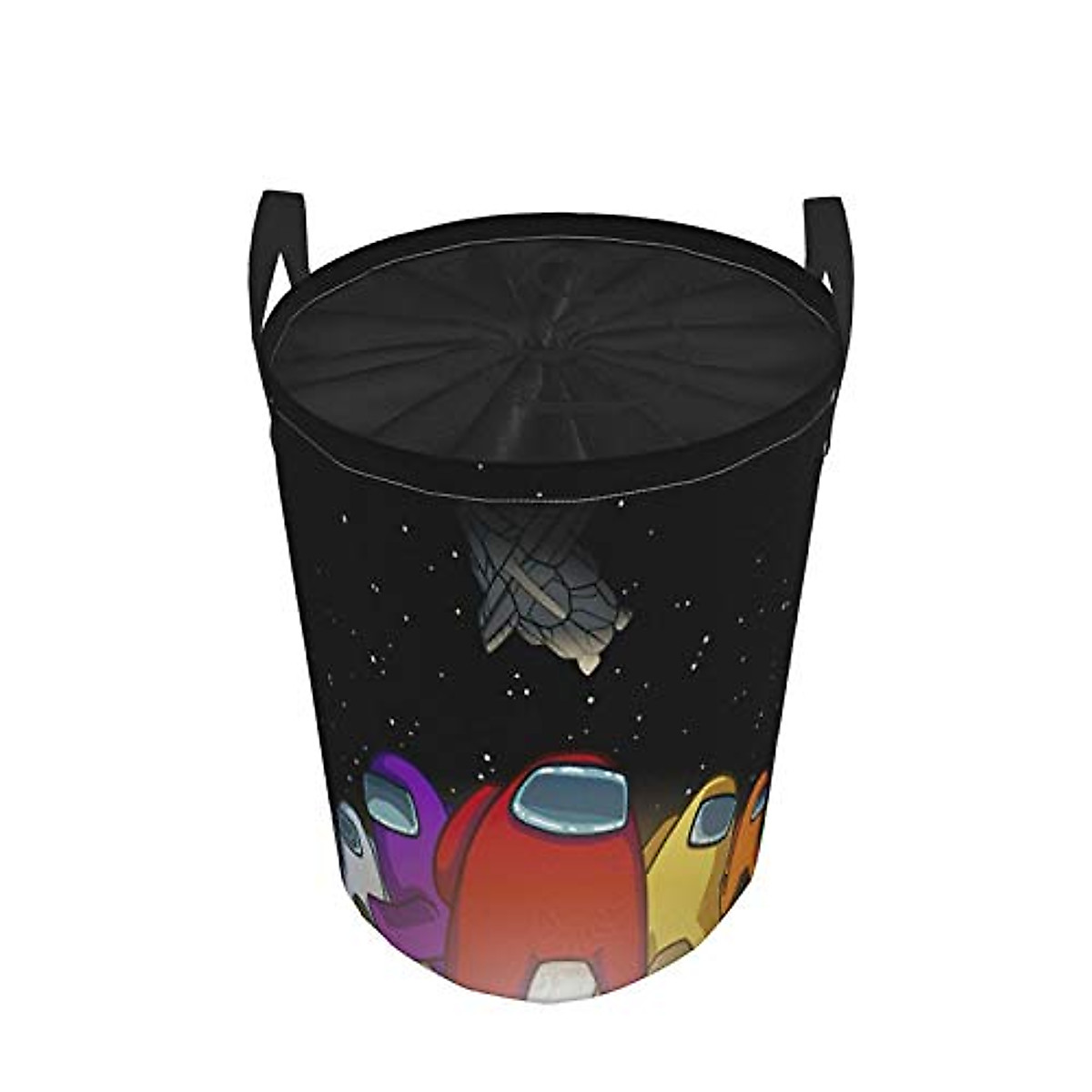 AKA personality Am-Ong U-S Laundry Basket, Laundry Hampers Lightweight Durable Drawstring Waterproof Round Storage Basket,Bathroom/Home Decor/Baby Hamper/Boxes/Baby Clothing