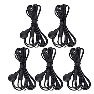 Kadimendium Electrode Wire, 2.5mm Plug TENS Wire Safe 5pcs for Therapeutic Machine for Men Women