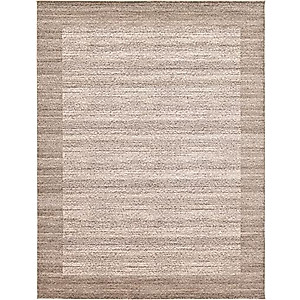 Unique Loom Del Mar Collection Area Rug-Transitional Inspired with Modern Contemporary Design, 10' 0 x 13' 0 Rectangular, Beige/Tan