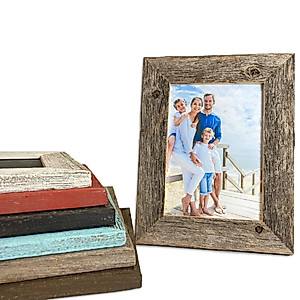BARNWOODUSA | Farmhouse 18x24 Picture Frame | 1 1/2 inch Molding | 100% Reclaimed Wood | Rustic | Rustic Red