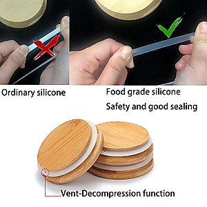 UNIQUE PR Pyrex Glass Food Storage Containers - Bamboo Lids for Airtight Pantry Organization for Kitchen, Set of 5,Organizing Spice Flour Coffee Bean, Flour & Spaghetti