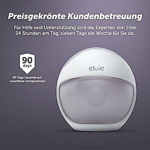 Elvie Curve Manual Wearable Breast Pump | Hands-Free, Kick-Proof, Portable Silicone Pump That Can Be Worn in-Bra for Gentle, Natural Milk Expression | Breast Feeding Essentials White