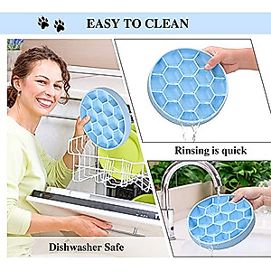 ALLYGOODS Silicone Slow Feeder Dog Bowls Large Breed/Medium Sized Dog/Small Breed - Dog Food Bowls for Large/Medium/Small Sized Dog - Dog Dishes for Big/Large/Medium/Small Breed Dogs Slow Feeder