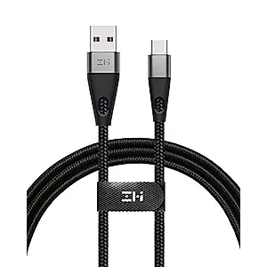 ZMI [6.6ft Black] Hi-Tension USB-C to USB Cable, Braided