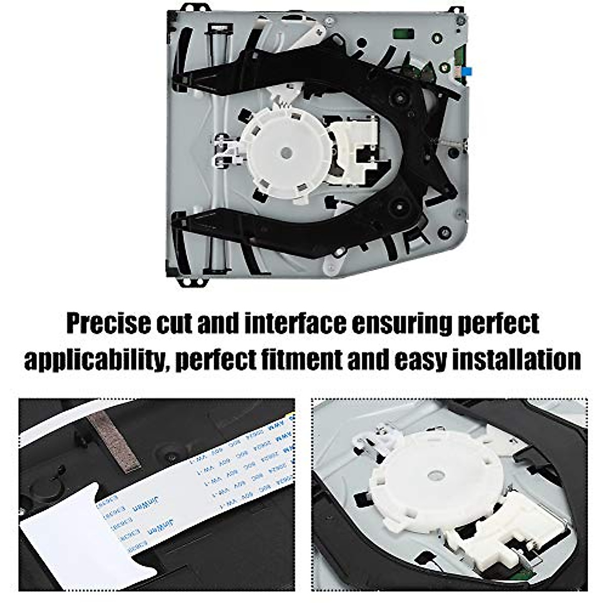 Tgoon CD Drive Replacement, Single Eye Replace The DVD Drive Anti- Plug and Play Game Console Replacement Enclosure for Game Console for Game Lovers