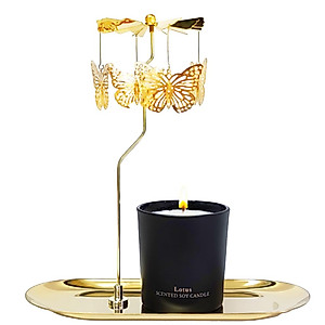 Birthday Gift for Women, Unique Butterfly Candle Gift for Mothers, Sisters, and Best Friends, Gift of Rotating Scented Candles for Mother's Day,Christmas,Easter,6 oz.