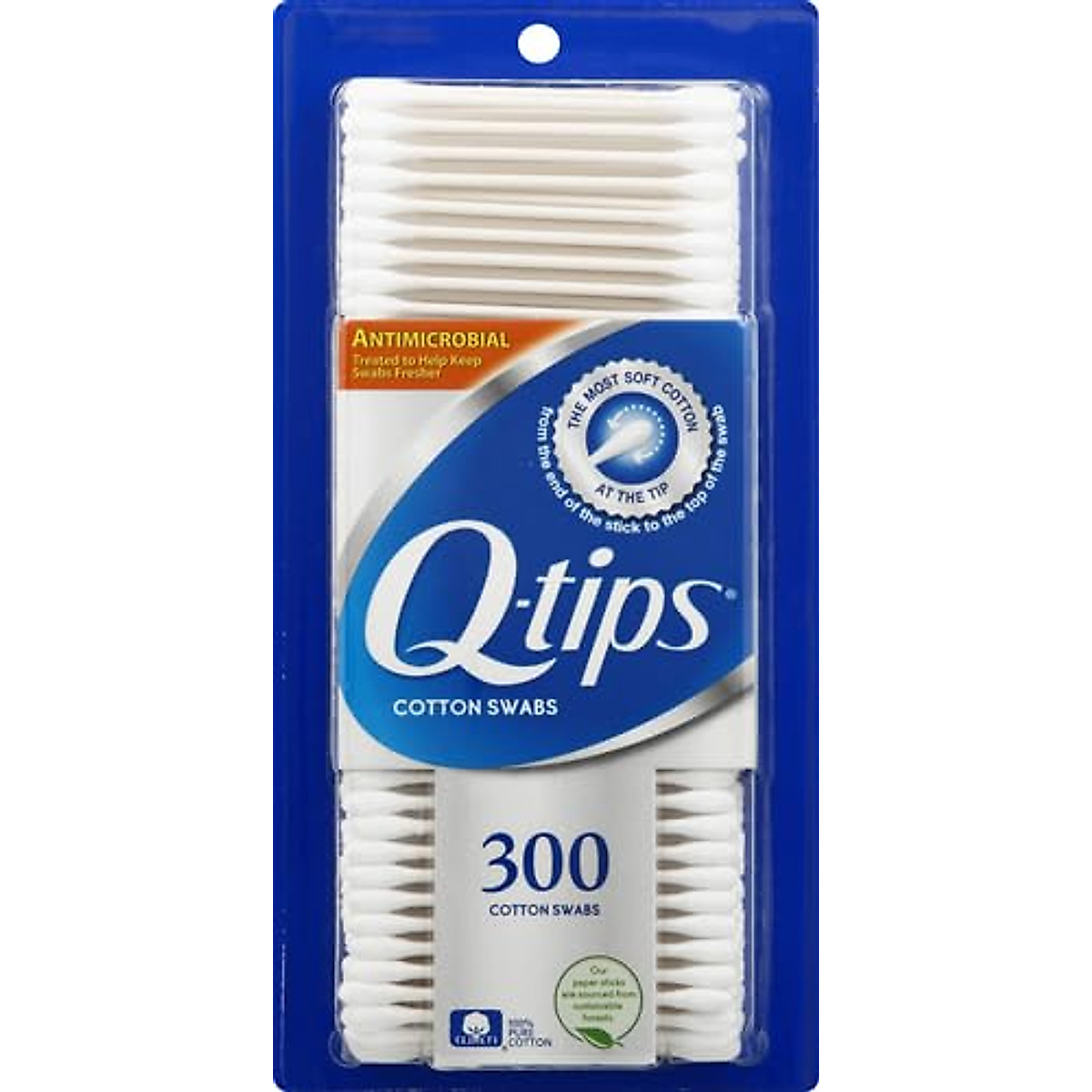 Q-tips Cotton Swabs ,SWAB,QTIPS,ANTIBAC,300/PK