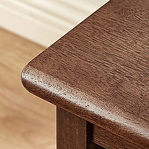 TinyTimes Shoe Bench, 3-Tier Wood Heavy Duty Shoe Rack Bench, Shoe Organizer Shelf, Ideal for Entryway, Living Room, Holds Up to 550 lbs -Drak Brown, 48"