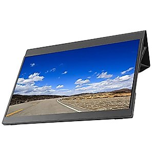 Shanrya 17.3 Inch Portable Monitor, High Dynamic Range 1080P Full HD Type C Monitor PM 1731M for Computer (US Plug)
