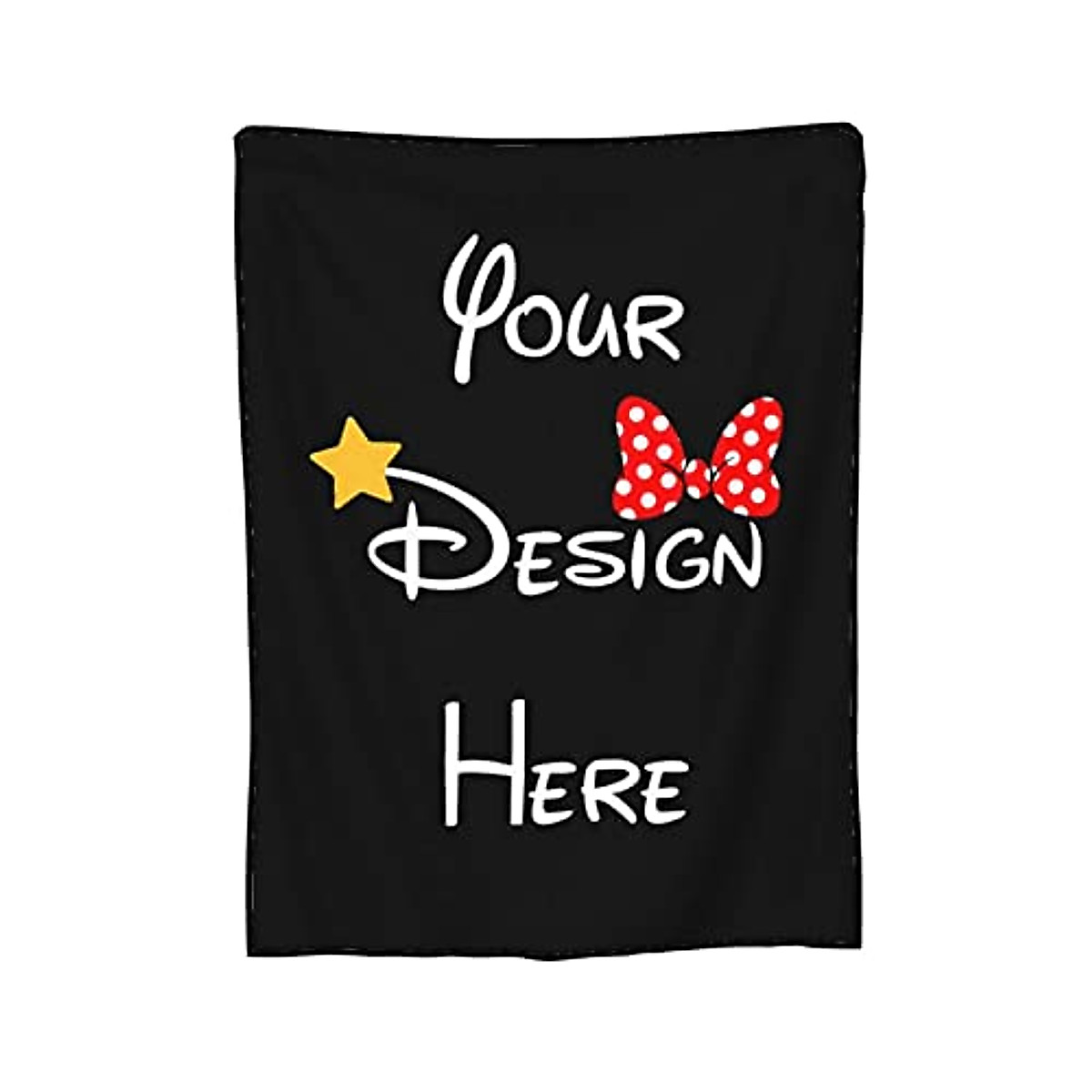 Custom Blanket Personalized Blanket Customized Blanket with Photos Text Logo Throw Blankets Soft Cozy for Christmas Halloween Birthday Day Valentines Day Gift 80"x60"