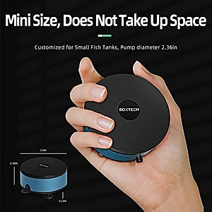 Aquarium Air Pump for Tank – Oxygen Aerator Pump Bubbler Kit with Air Stone, Airline Tubing for 1.5-7 Gallon Mini Fish Tank