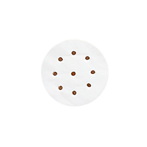 100pcs AirFryer Liners, Bamboo Steamer Liners, Premium Perforated Parchment Paper Sheets, Non-stick Basket Mat, Perfect for AirFryers/Steaming/Baking/Cooking 3.5inch