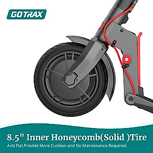 Gotrax XR Ultra Electric Scooter, 8.5" Solid Tire, Max 16 Mile and 15.5 Mph 300W Motor, LG Battery and Foldable Commuting Escooter for Adult Black