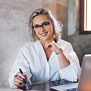 Okany Blue Light Blocking Glasses for Women Men Fashion Computer Screen Gaming TV Phones Anti Eyestrain & UV Glare Glasses 3 Pack