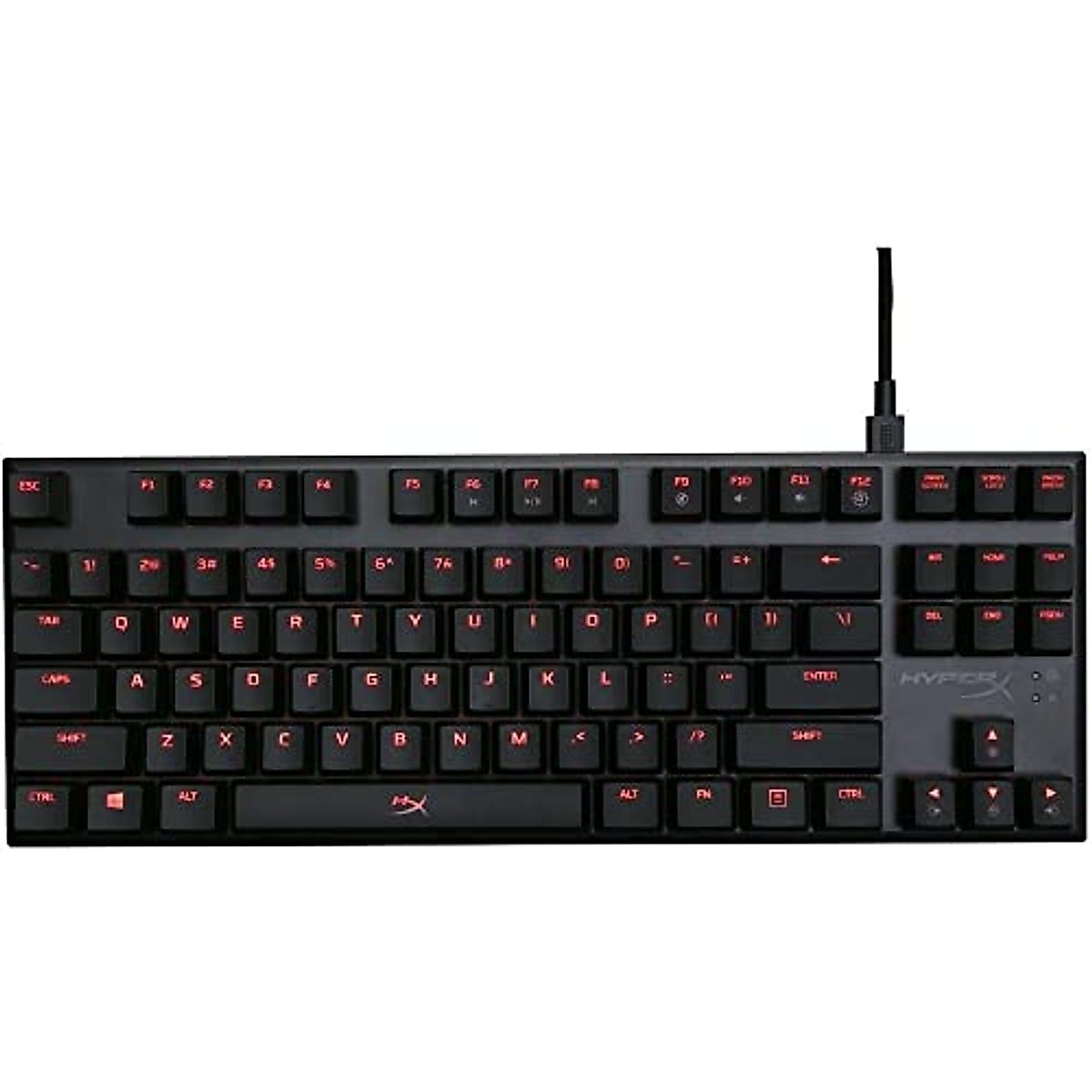 HyperX Alloy FPS Pro - USB Tenkeyless Mechanical Gaming Keyboard - 87-Key, Ultra-Compact Form Factor - Clicky - Cherry MX Blue - Red LED Backlit (HX-KB4BL1-US/WW)