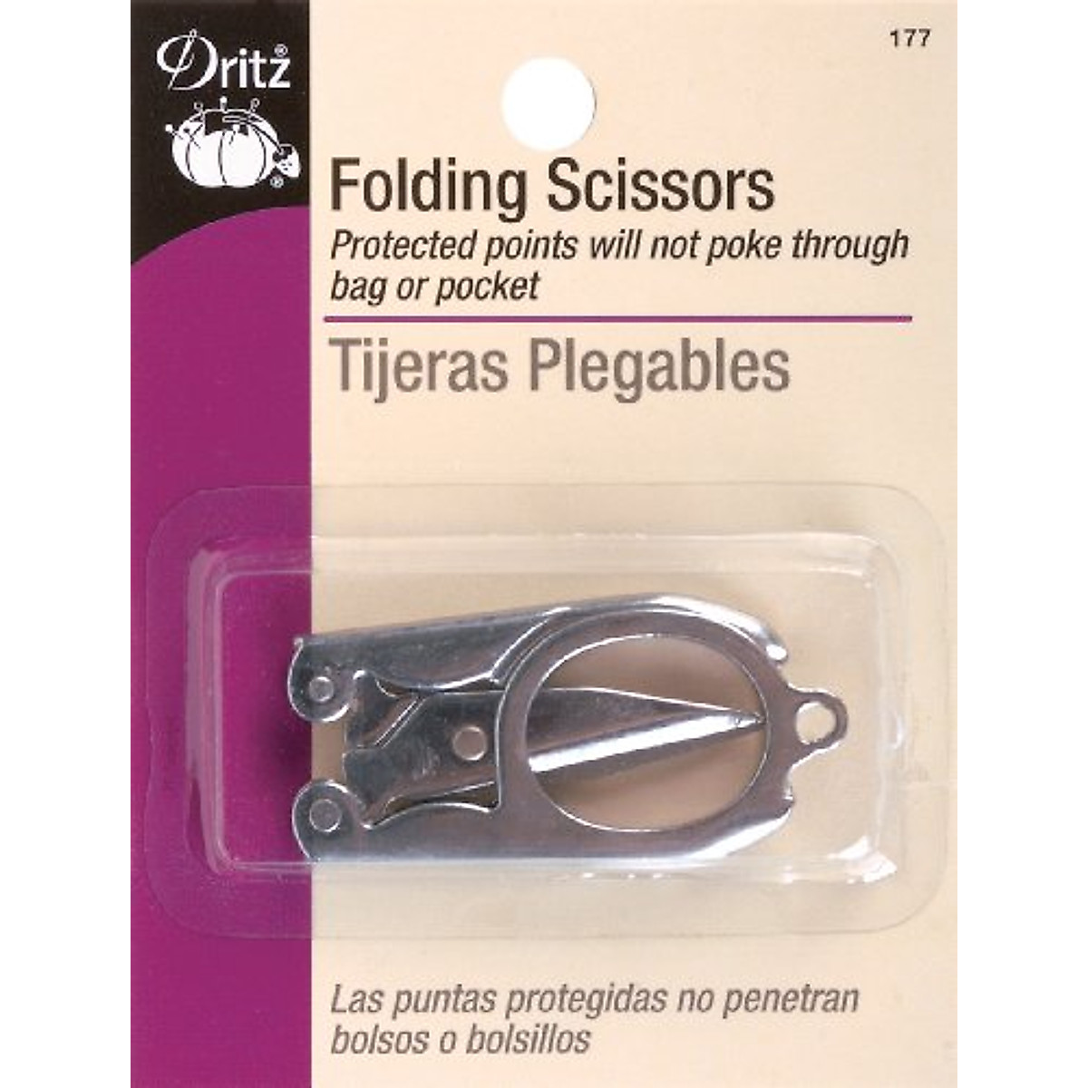 Dritz 177 Folding Scissors, 3-1/4"