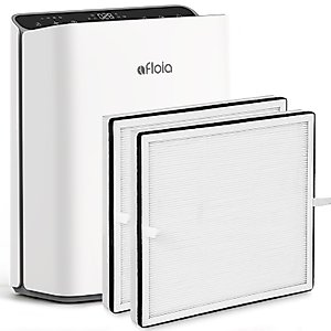 Afloia Air Purifiers for Home Up to 1280Ft² with Laser Air Quality Sensor, Afloia Original 3-Stage Filter for Europa 2 Pack